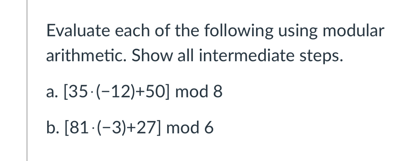 Solved Evaluate each of ﻿the following using | Chegg.com