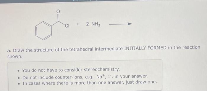 Solved +2NH3 a. Draw the structure of the tetrahedral | Chegg.com