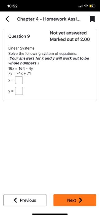 Solved Chapter 4 - Homework Assi... Question 9 Not yet | Chegg.com