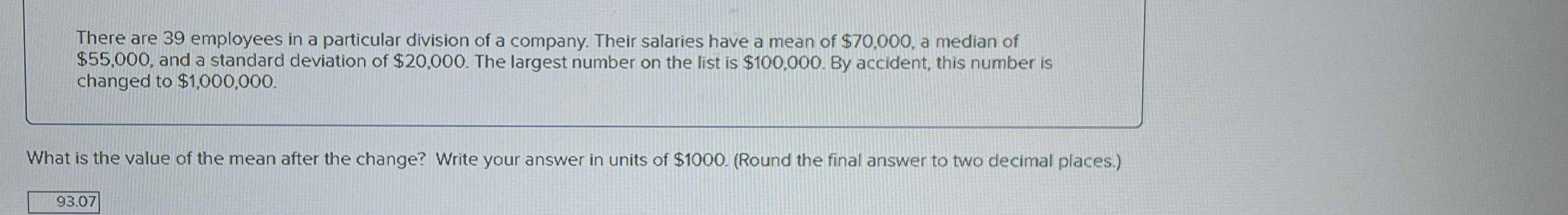 Solved There are 39 ﻿employees in a particular division of a | Chegg.com
