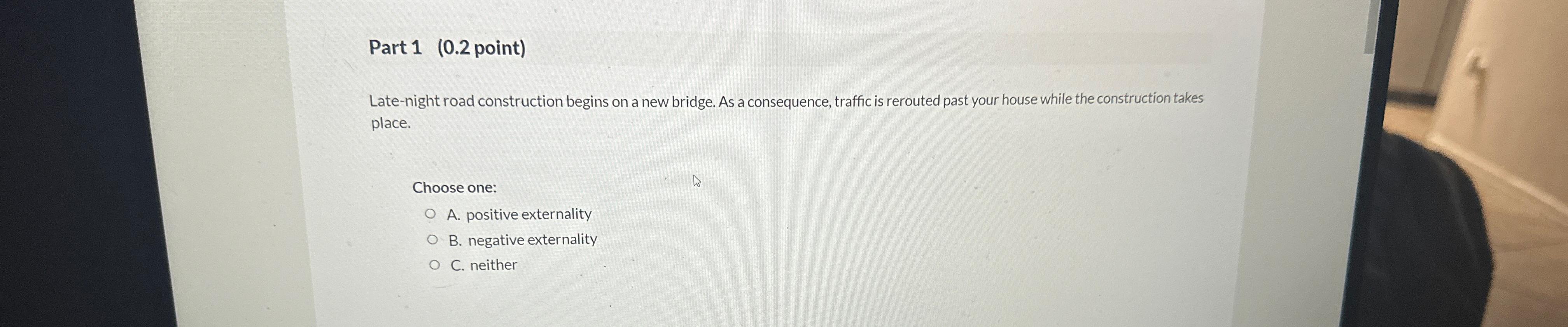 Solved Part 1 ( 0.2 ﻿point)Late-night road construction | Chegg.com