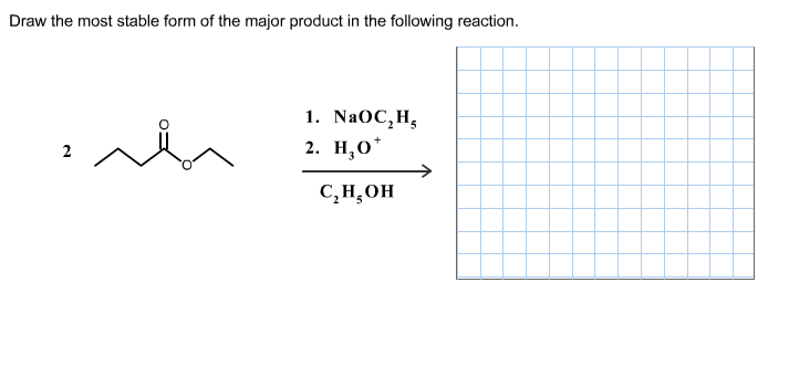 Solved Draw the most stable form of the major product in the | Chegg.com