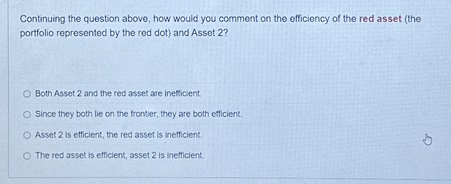 Solved Continuing the question above, how would you comment | Chegg.com