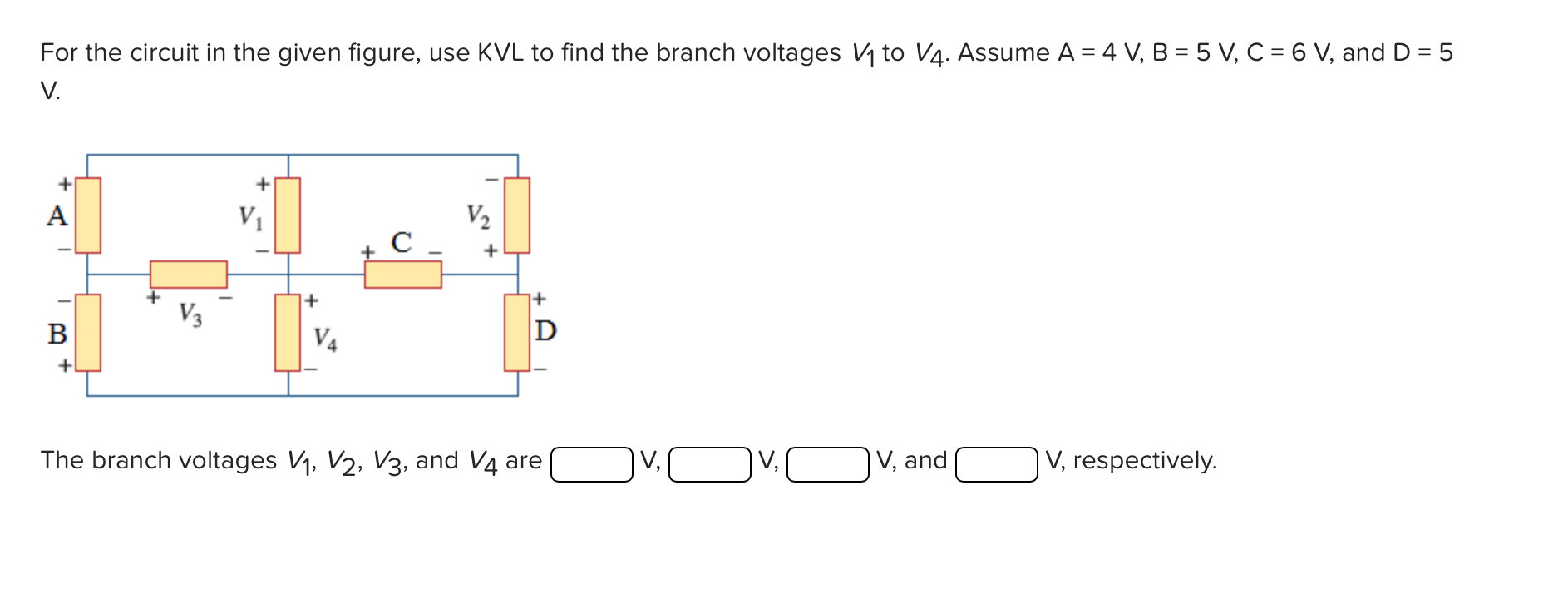 Solved by an EXPERT For the circuit in the given figure, use KVL ﻿to find | Chegg.com