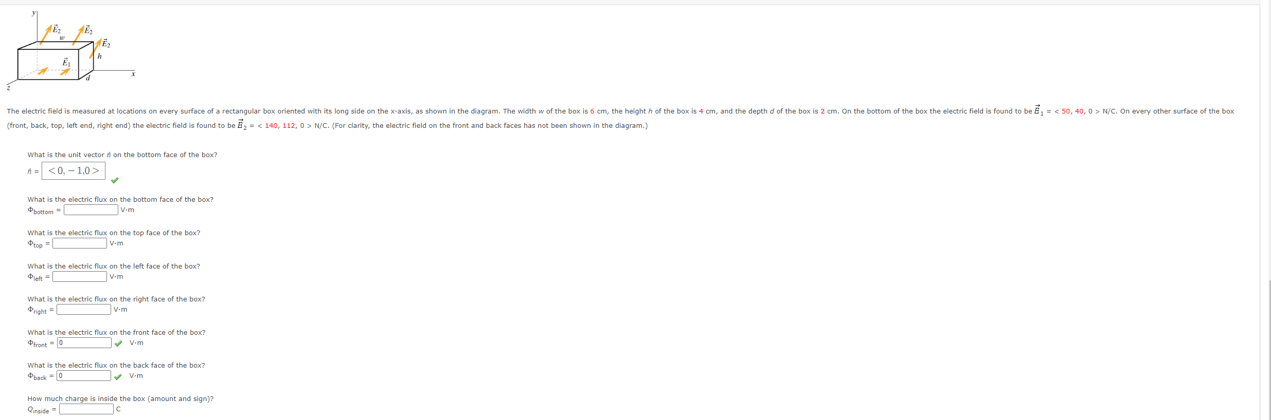 Solved (front, ﻿back, top, left end, right end) ﻿the | Chegg.com