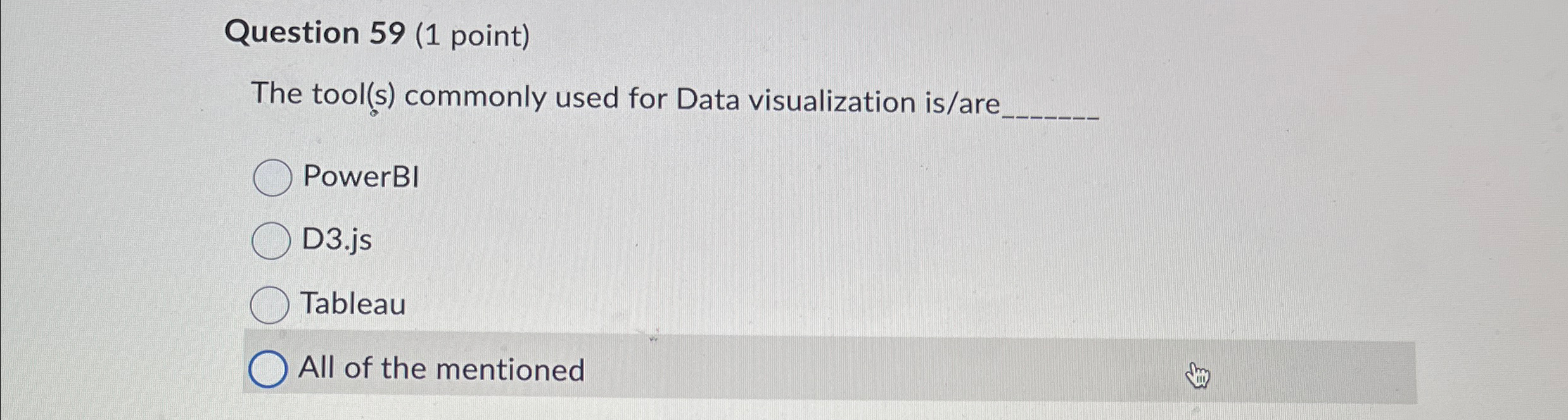 Solved Question 59 (1 ﻿point)The tool(s) ﻿commonly used for | Chegg.com