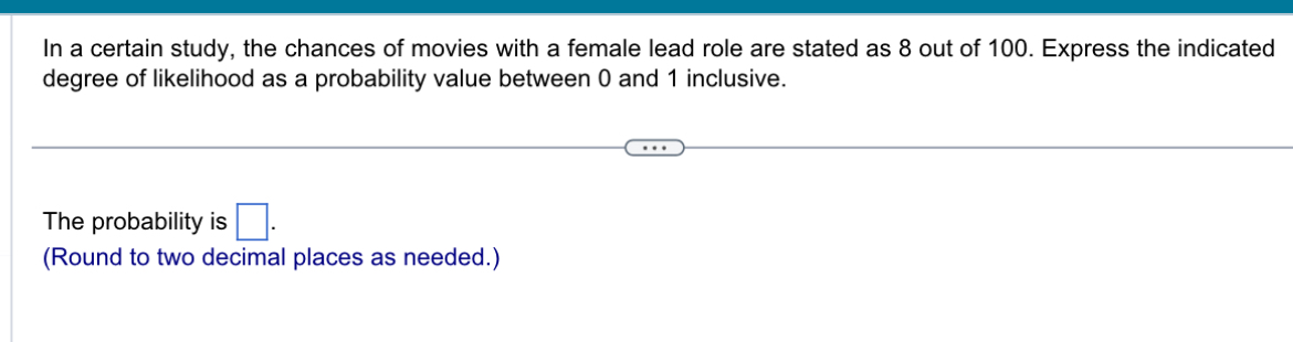 Solved In a certain study, the chances of movies with a | Chegg.com
