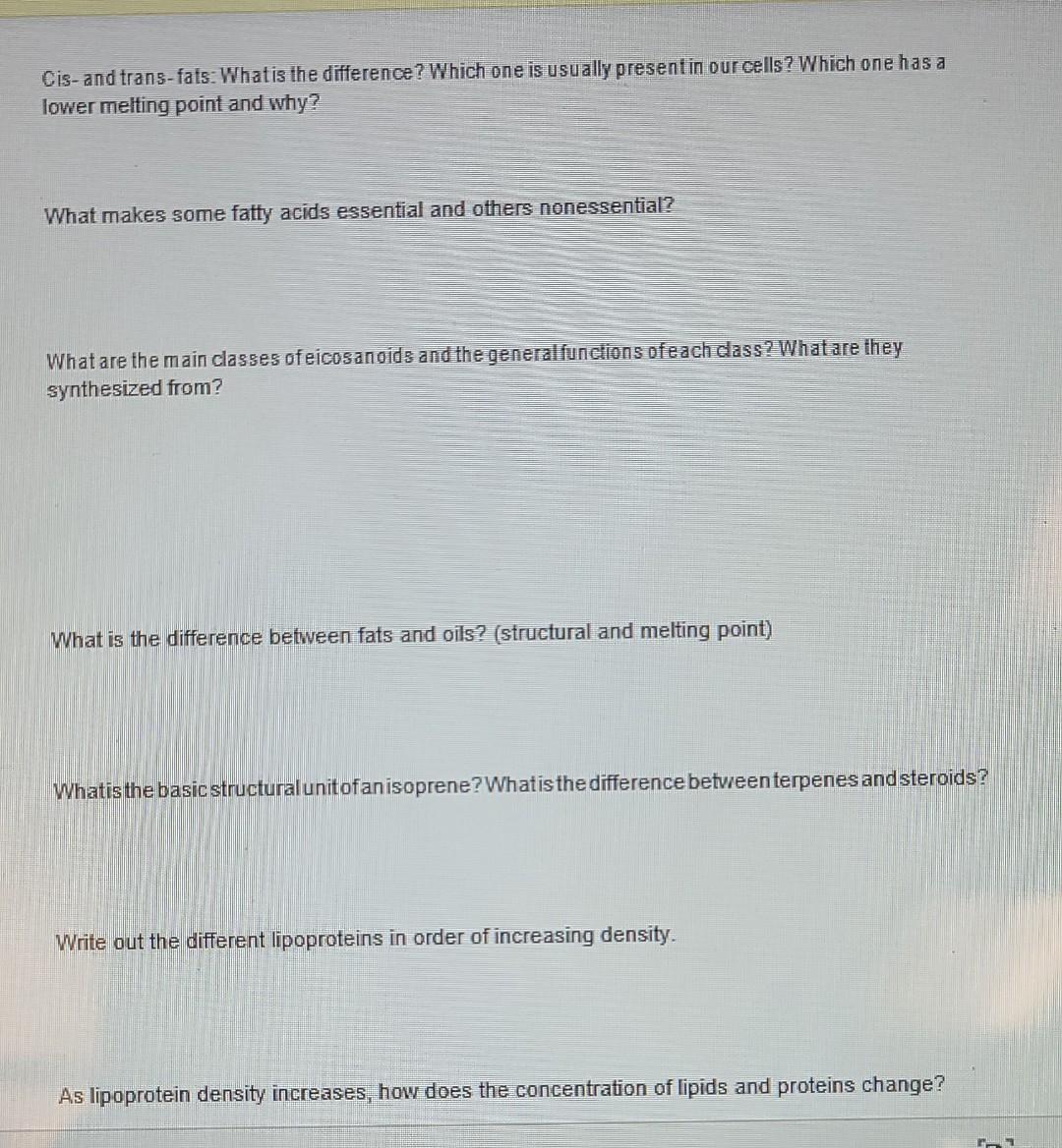Solved Cis- and trans-fats: What is the difference? Which | Chegg.com