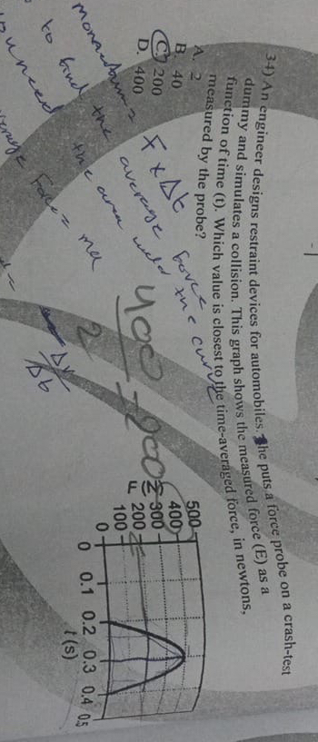 Solved An engineer designs restraint devices for | Chegg.com