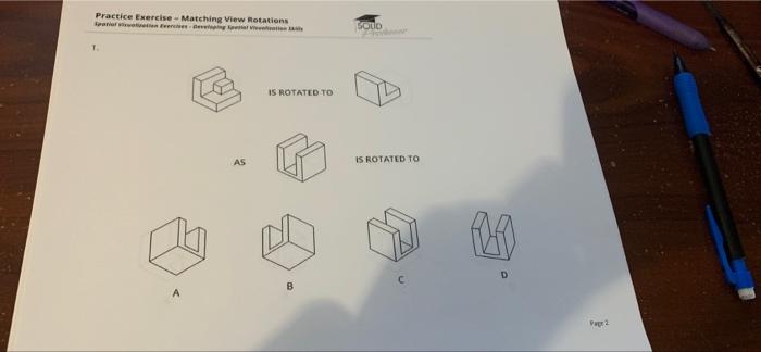 Solved Practice Exercise - Matching View Rotations ratione | Chegg.com