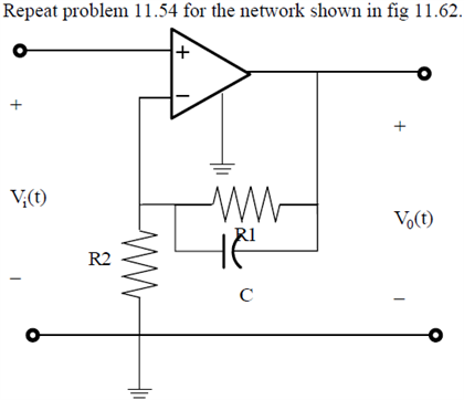 Solved Repeat problem 11.54 for the network shown in fig | Chegg.com
