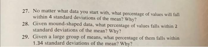 Solved 27. No matter what data you start with, what | Chegg.com