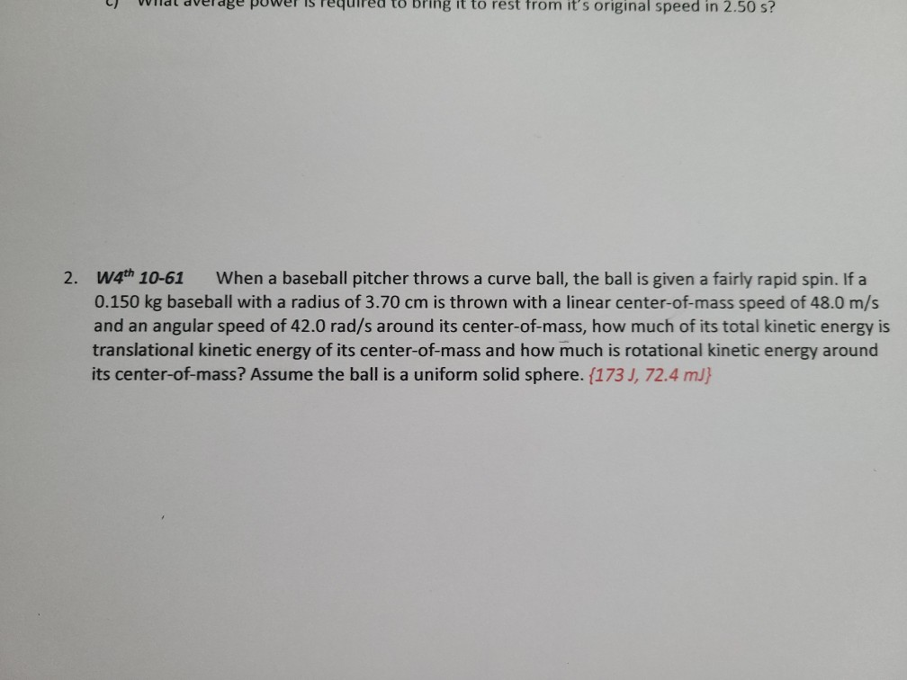 Solved bring it to rest from its original speed in 2.50 s? | Chegg.com