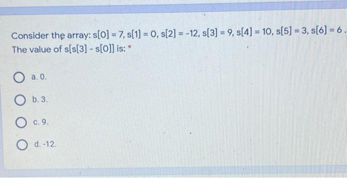 Solved Answer (Ture or False) * The code below will provide | Chegg.com