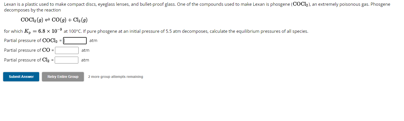 Solved Lexan is a plastic used to make compact discs, | Chegg.com