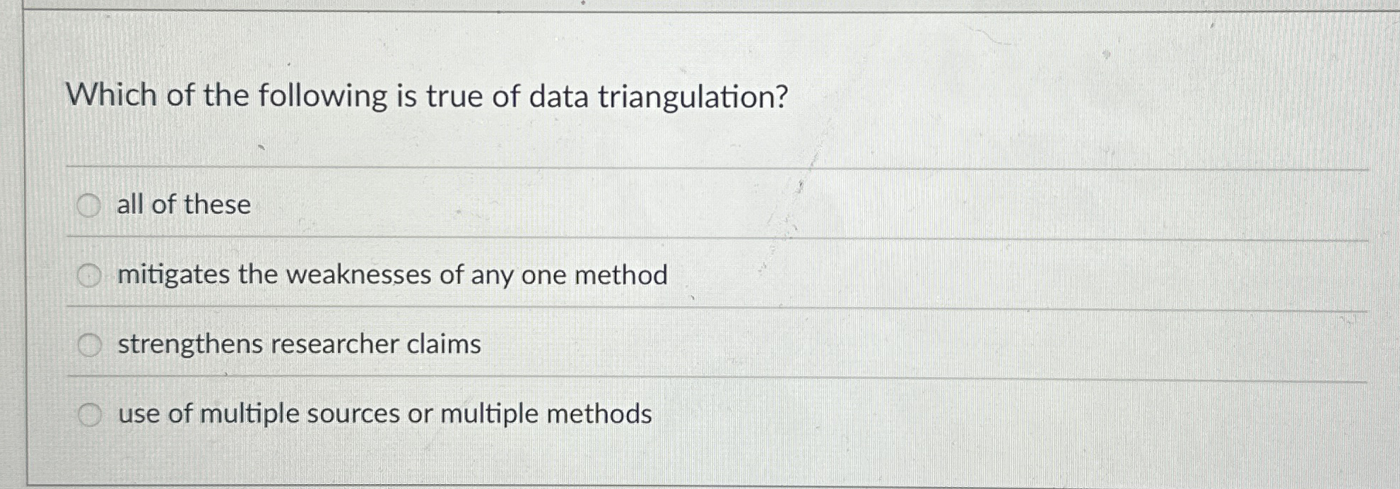 High Quality SOLUTION Which of the following is true of data | Chegg.com
