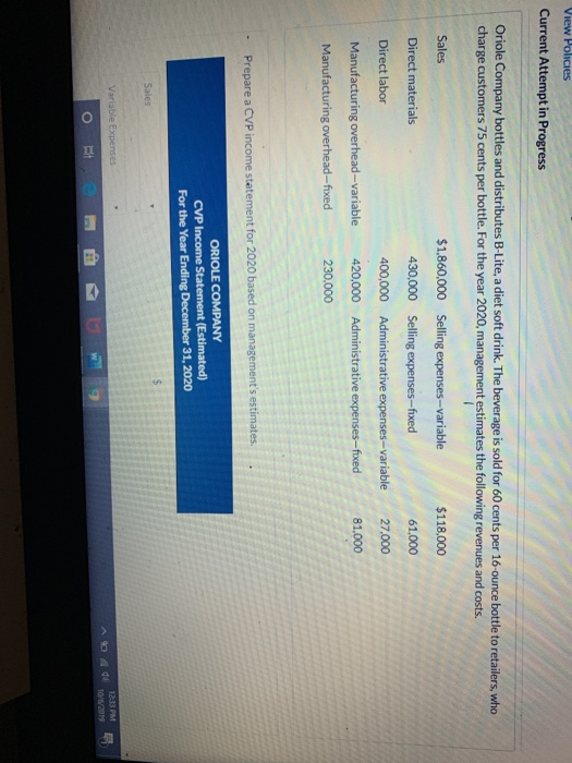 Solved View Policies Current Attempt in Progress Oriole | Chegg.com