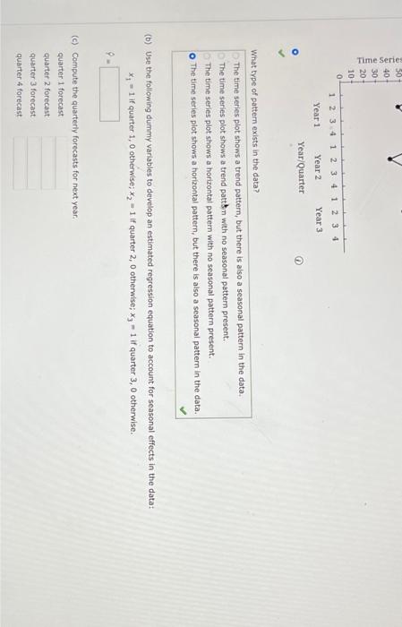 Solved A Construct A Time Senet Plotwhat Type Of Pattern 