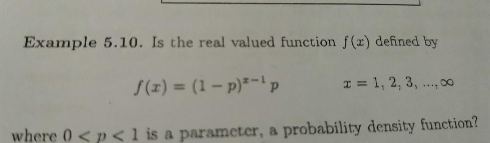 Solved Example 5.10. Is the real valued function f(x) | Chegg.com