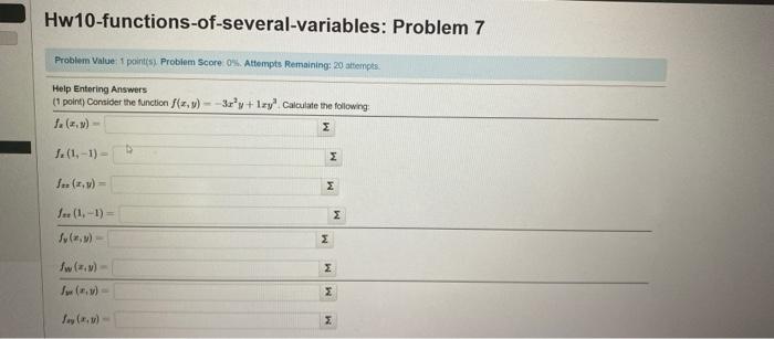 Solved Hw10 Functions Of Several Variables Problem 7
