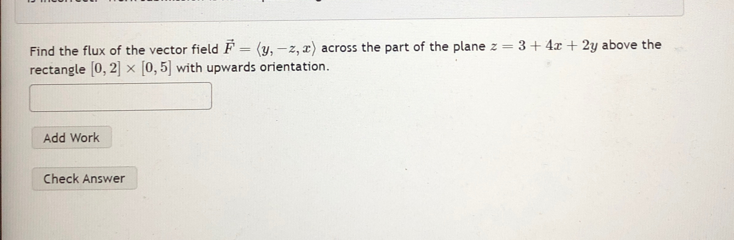 Solved Find the flux of the vector field vec(F)=(:y,-z,x:) | Chegg.com