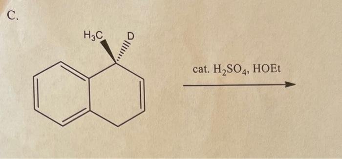 Solved cat. H2SO4,HOEt | Chegg.com