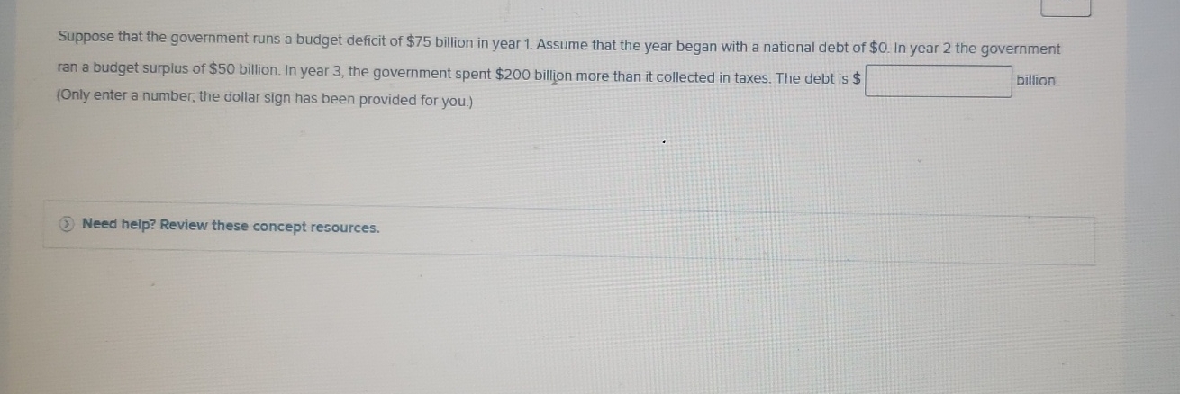 Solved Suppose That The Government Runs A Budget Deficit Of Chegg