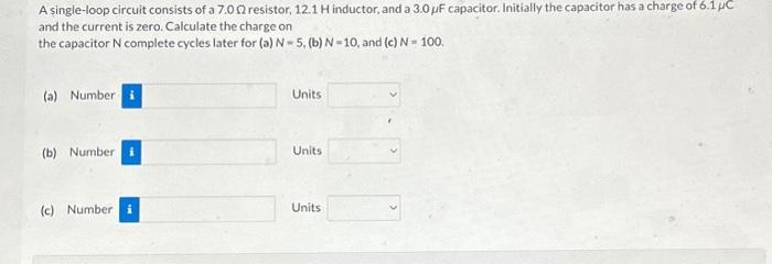Solved A single-loop circuit consists of a 7.0Ω resistor, | Chegg.com