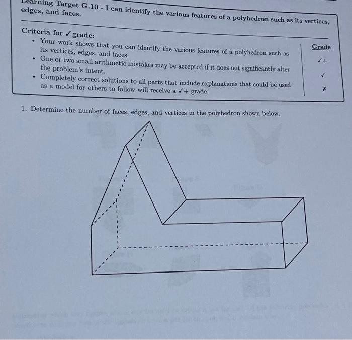 Solved Determine the number of faces, edges, and vertices in | Chegg.com