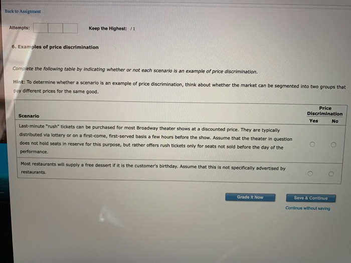 Solved Back to Assignment Attempts: Keep the Highest: 11 6. | Chegg.com