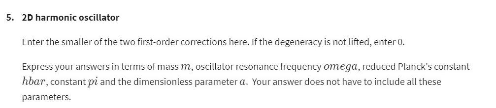 Solved 3. 2D harmonic oscillator Use the following | Chegg.com