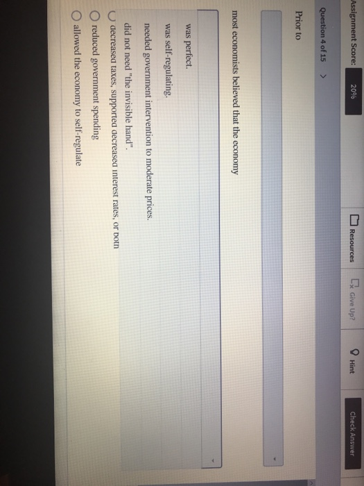 Solved Assignment Score: 20% Resources LX Give Up? Hint | Chegg.com