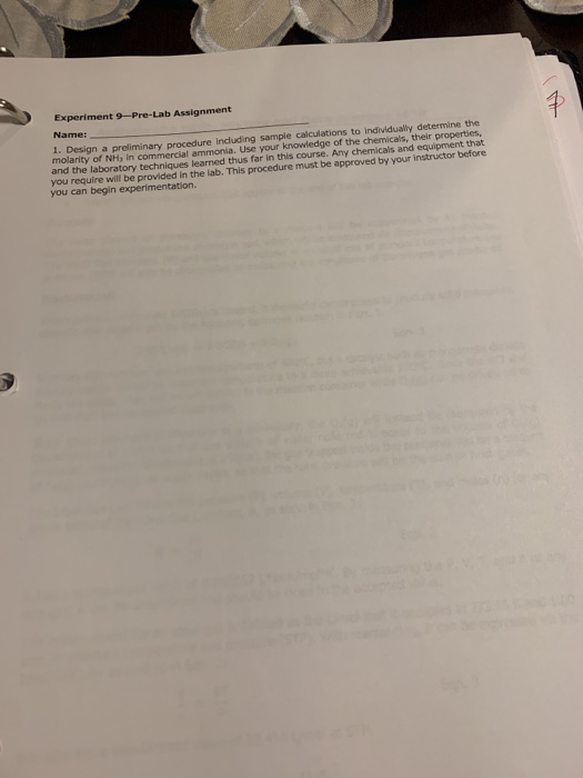 Solved Experiment 9-Pre-Lab Assignment Name: 1. Design a | Chegg.com