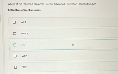 Solved Which of the following protocols use the Advanced | Chegg.com