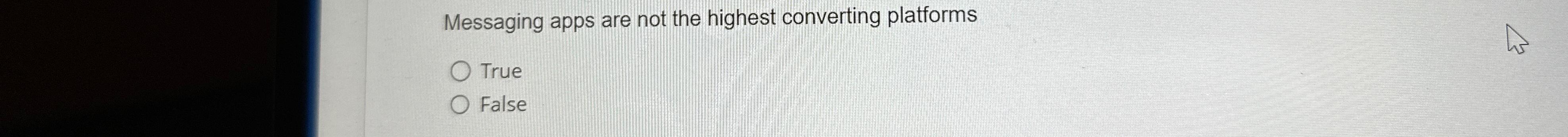 Solved Messaging apps are not the highest converting | Chegg.com
