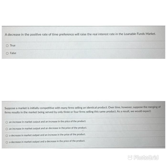 Solved A decrease in the positive rate of time preference | Chegg.com
