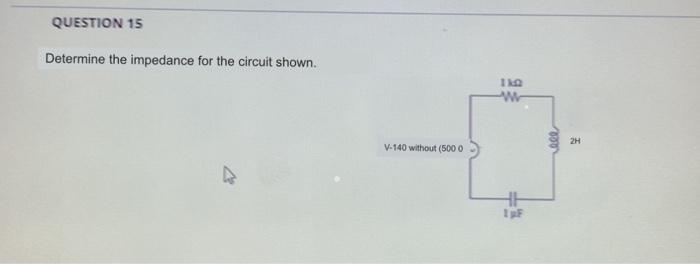 Solved At what frequency will a 12 uF capacitor have a | Chegg.com