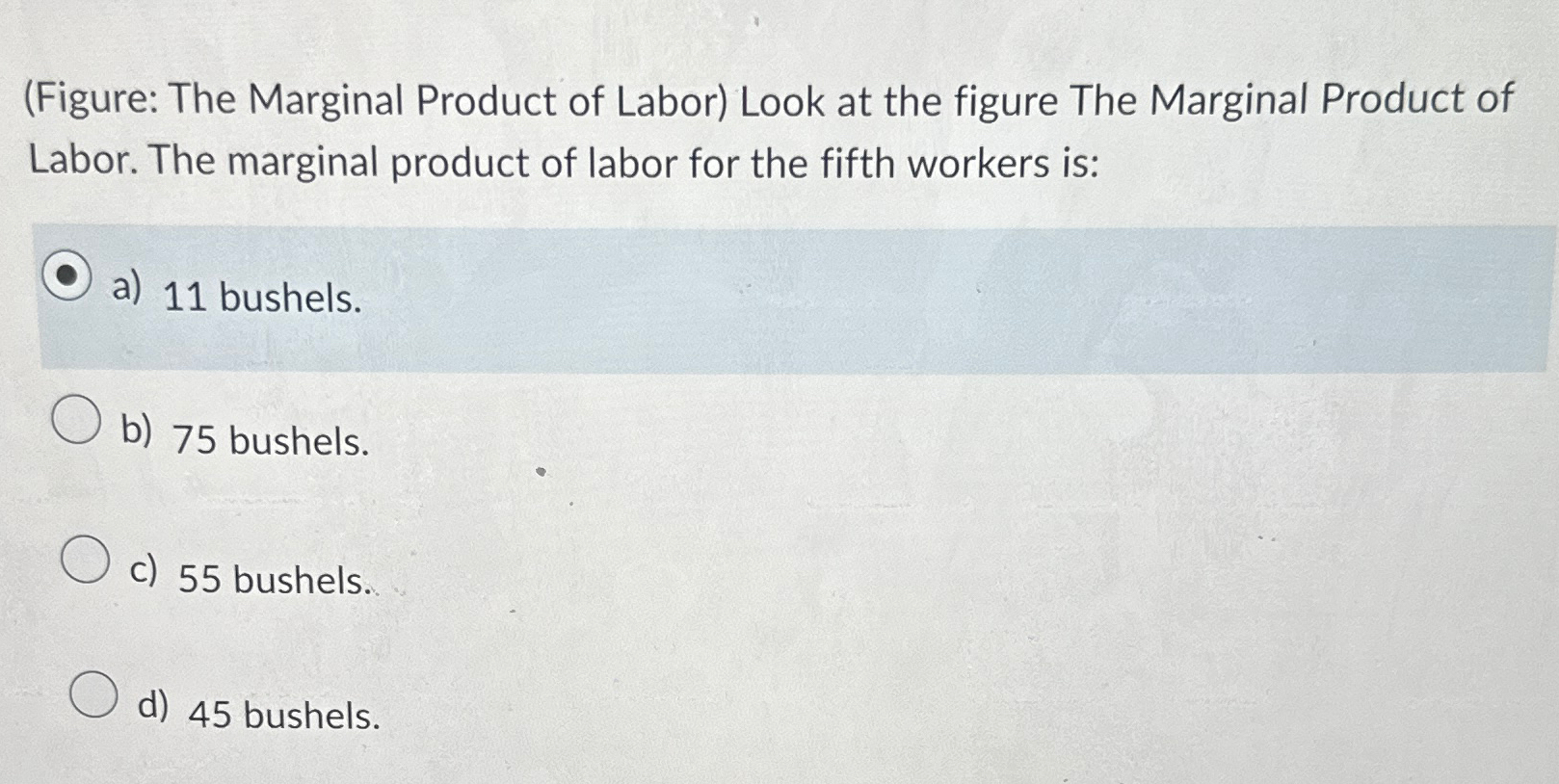 Solved (Figure: The Marginal Product of Labor) ﻿Look at the | Chegg.com