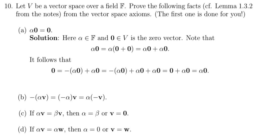 Solved 8. Let V=R3, regarded as a vector space (over R ). | Chegg.com