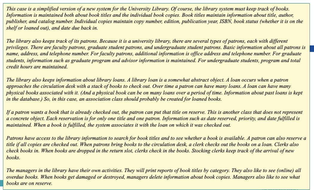 Solved Develop a first cut sequence diagram for the use case | Chegg.com