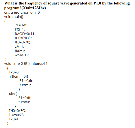 Solved This is Embedded System Design question. What is the | Chegg.com