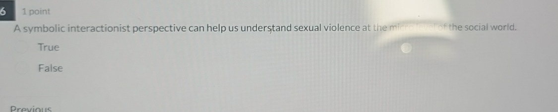 Solved 1 ﻿pointA symbolic interactionist perspective can | Chegg.com