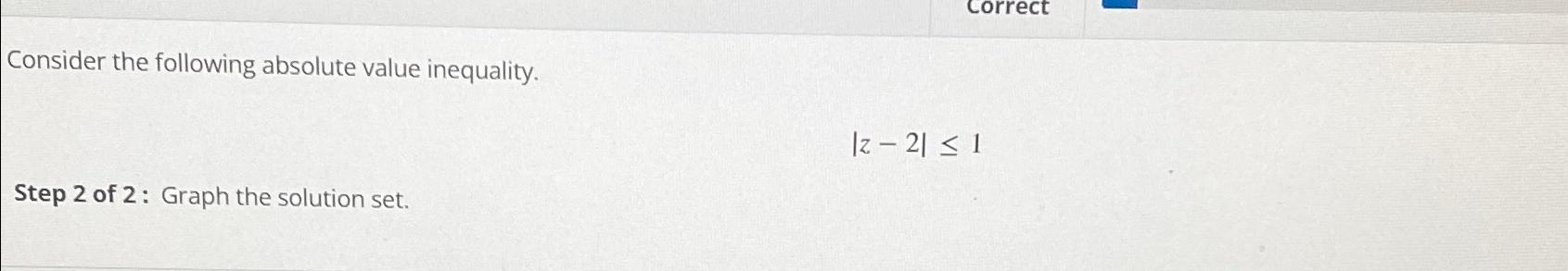 Solved Consider the following absolute value | Chegg.com