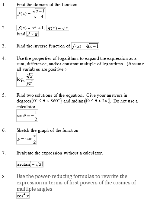 Solved Find the domain of the | Chegg.com