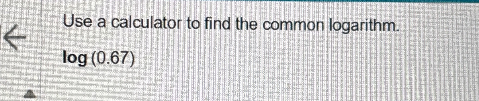Solved Use a calculator to find the common | Chegg.com