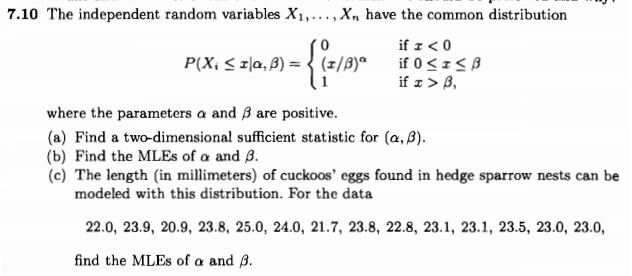 Solved 9.3 ﻿The independent random variables x1,dots,xn | Chegg.com