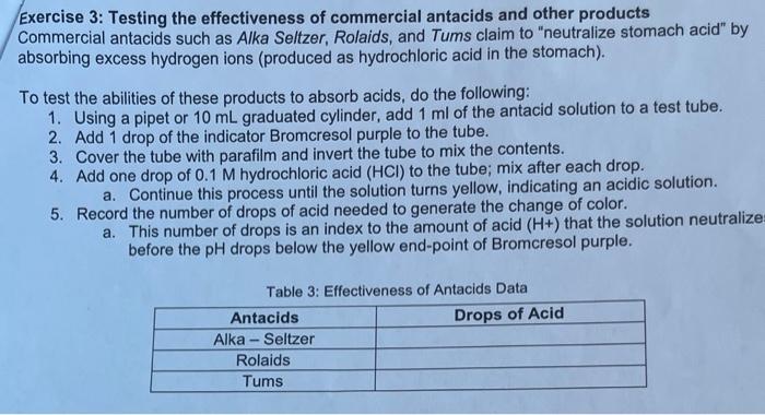 Exercise 3: Testing the effectiveness of commercial | Chegg.com