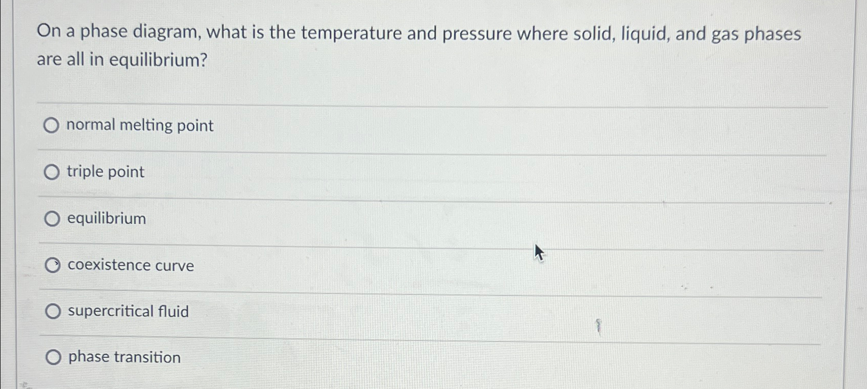 Solved On a phase diagram, what is the temperature and | Chegg.com