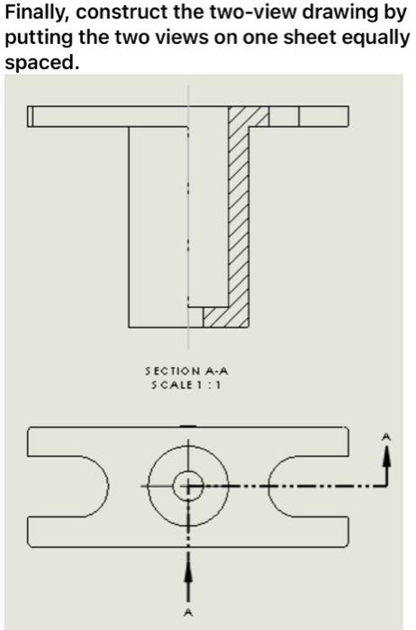 Solved Need help with the dimensions for the Two-View | Chegg.com
