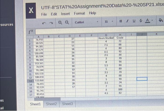 Solved Use the AVERAGE command to hind the mean for the data | Chegg.com